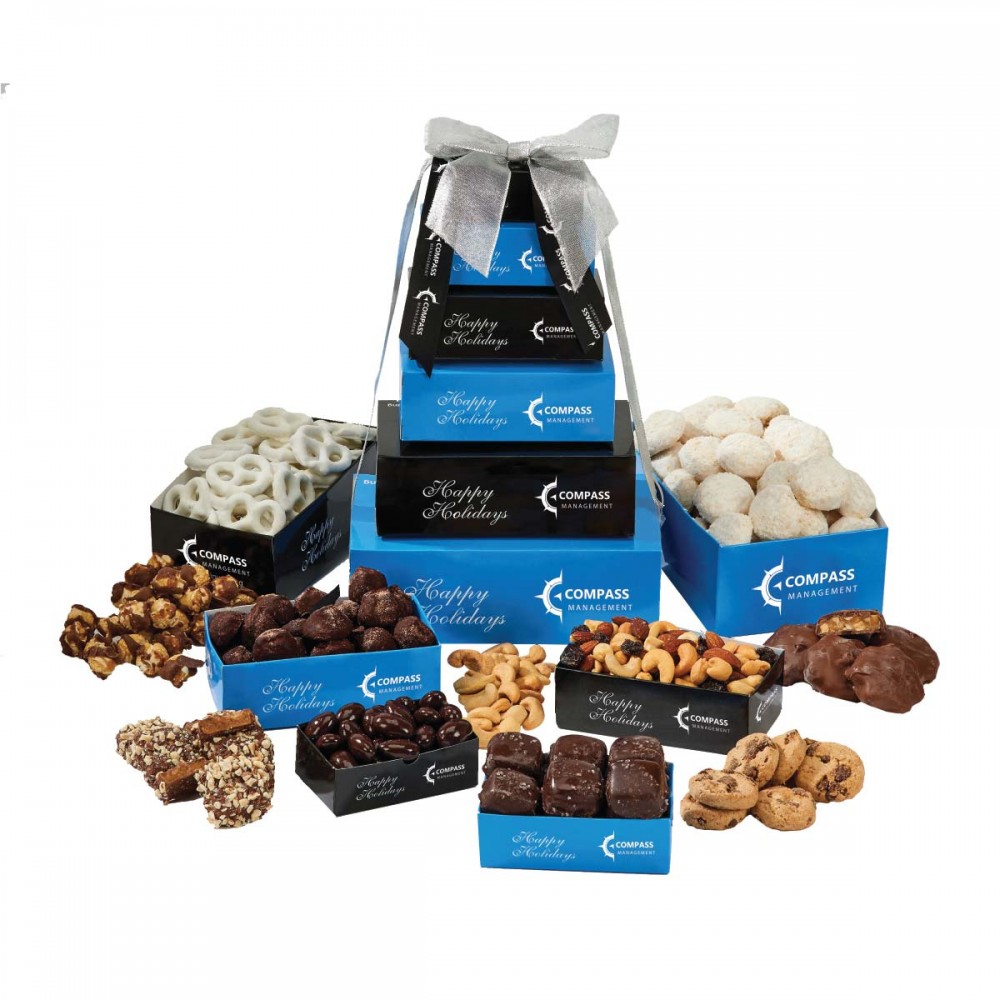 Six Tier Custom Logo Treat Tower