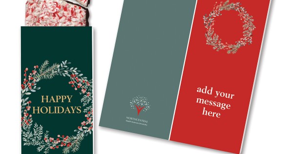 Full-Color Custom Sweeter Cards with Peppermint Bark - G