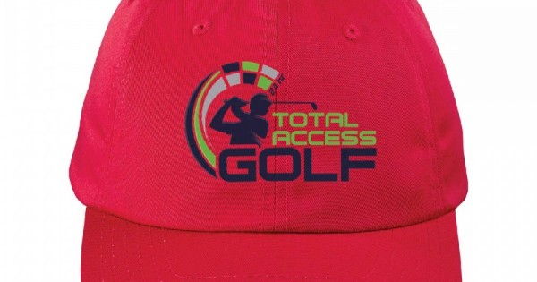 Custom Logo Golf Hats - Full Color Heat Transfer