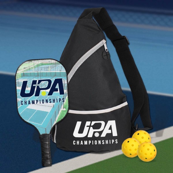 Fiberglass Pro Pickleball Set - Full Color Imprint on Paddles and Bag