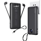 10,000 mAh 6-in-1 Combo Charger W/ Wall Plug