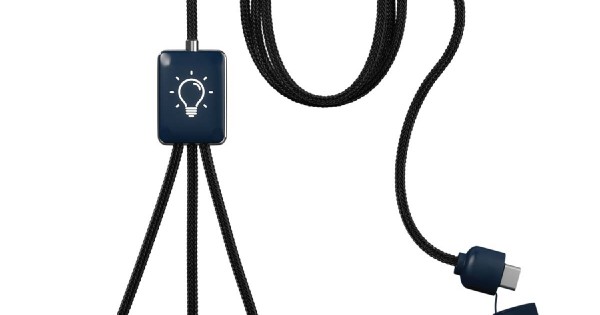 5-in-1 Charging Cable with Light-Up Logo
